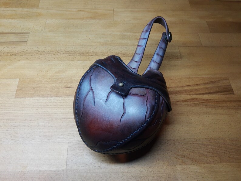 Digital Leather Heart Bag PATTERN - Witches Gear - Etsy