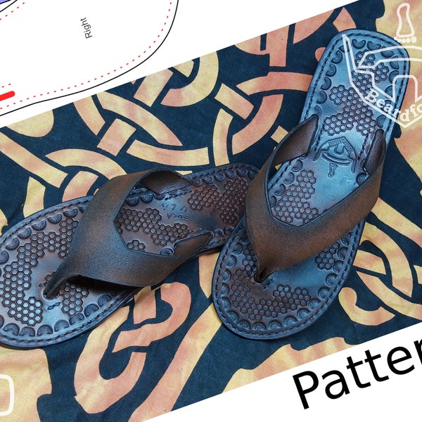 Leather Sandal Pattern - Etsy