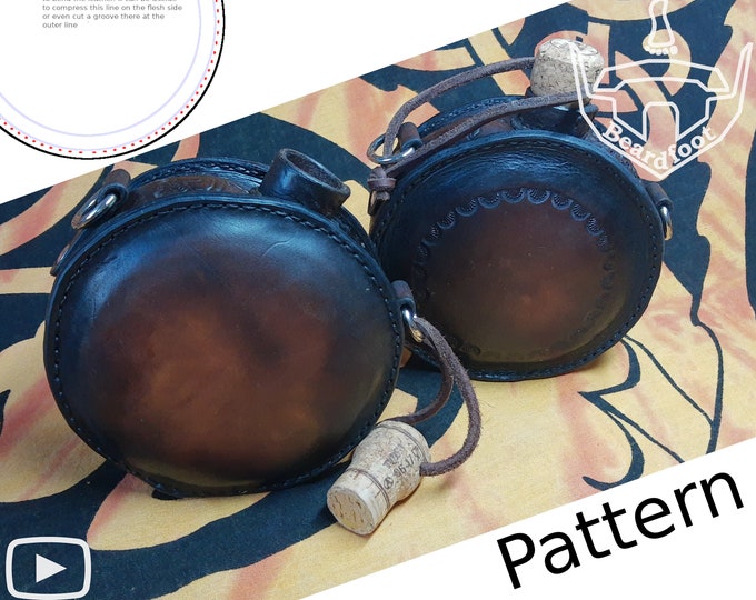 PDF Mr. Gibbs' Leather Pirate Flask-pattern Download/ Inspired by ...