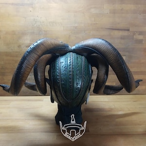 Digital LARP Demon Goat Skull Helmet PATTERN - Nature Set - Etsy