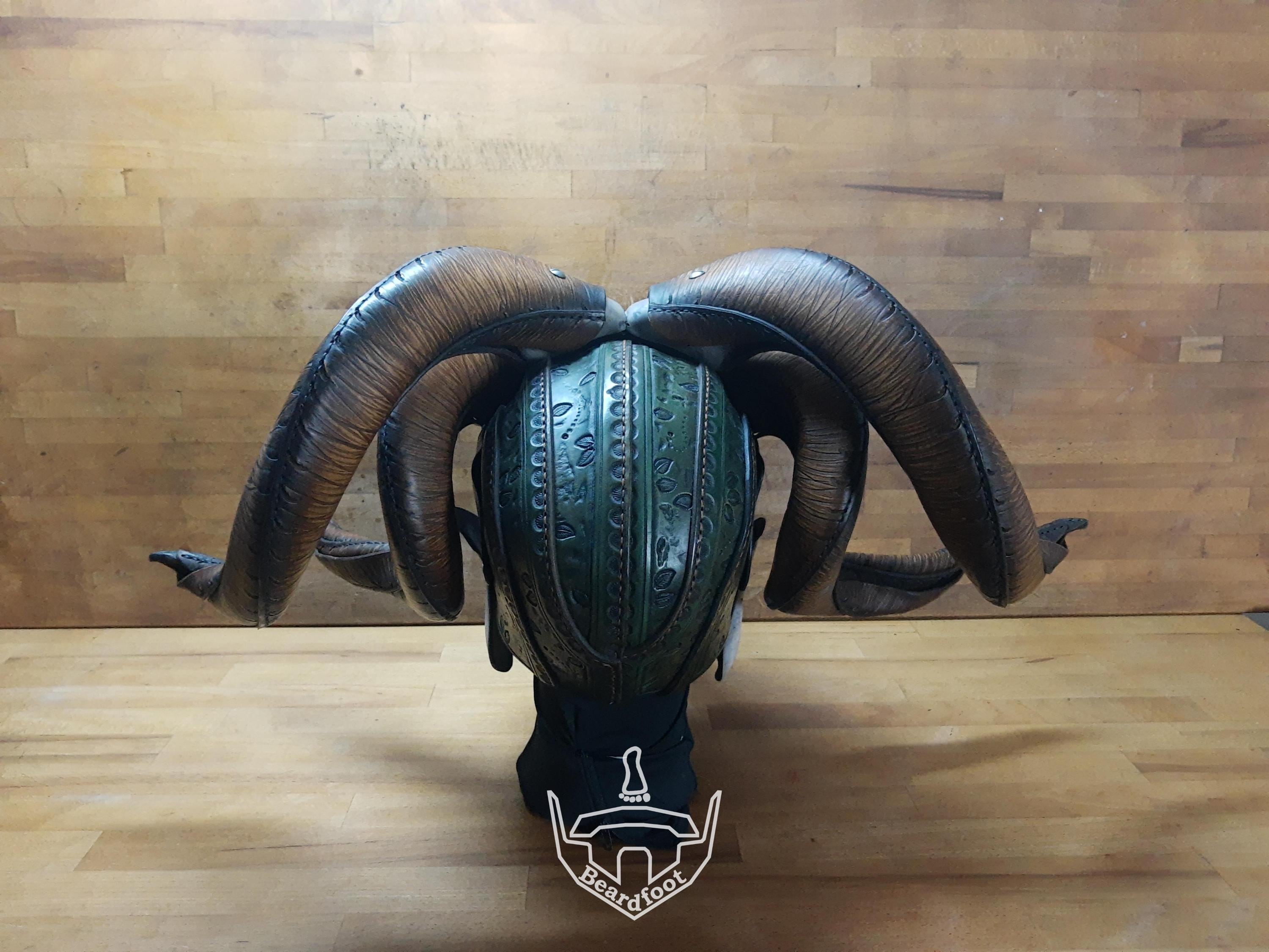 Digital LARP Demon Goat Skull Helmet PATTERN - Nature Set - Etsy