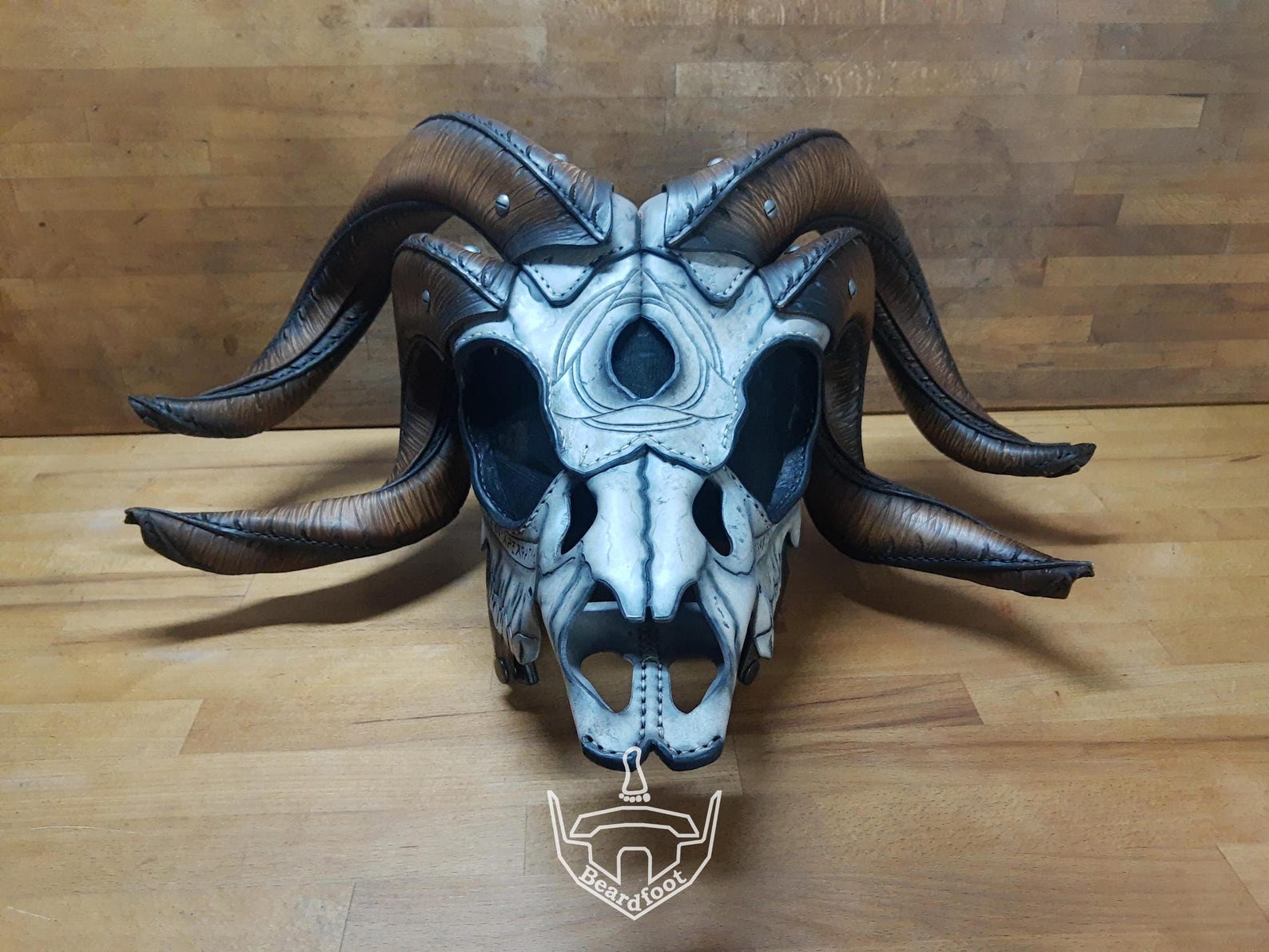 Digital LARP Demon Goat Skull Helmet PATTERN - Nature Set - Etsy
