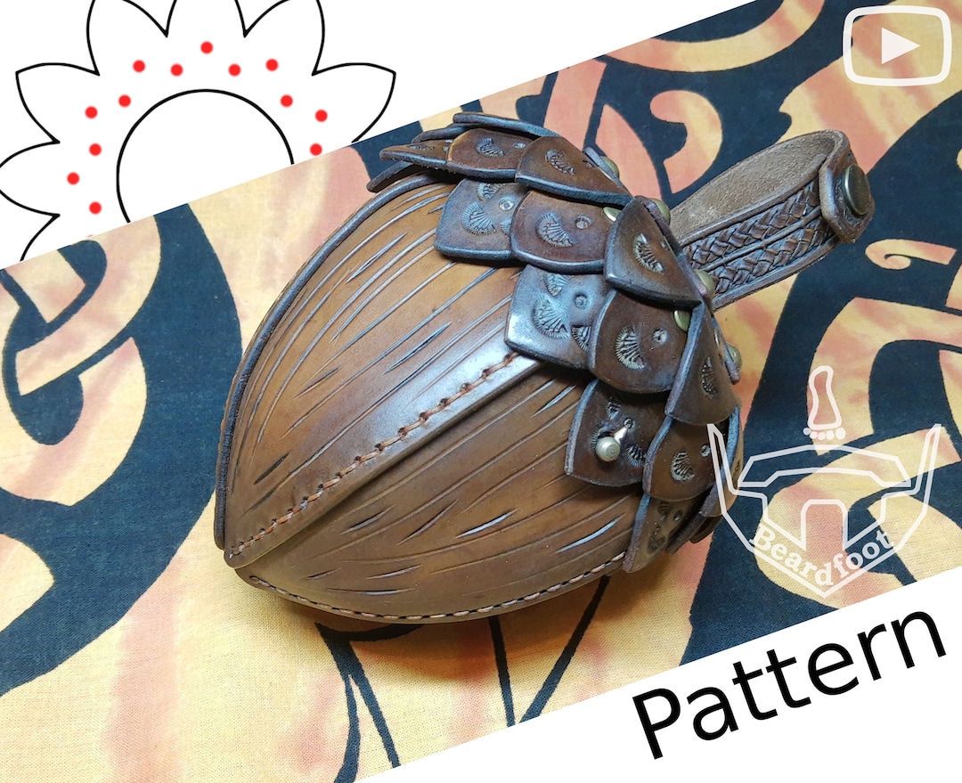 Digital Leather Acorn Bag PATTERN - Nature Set - Etsy