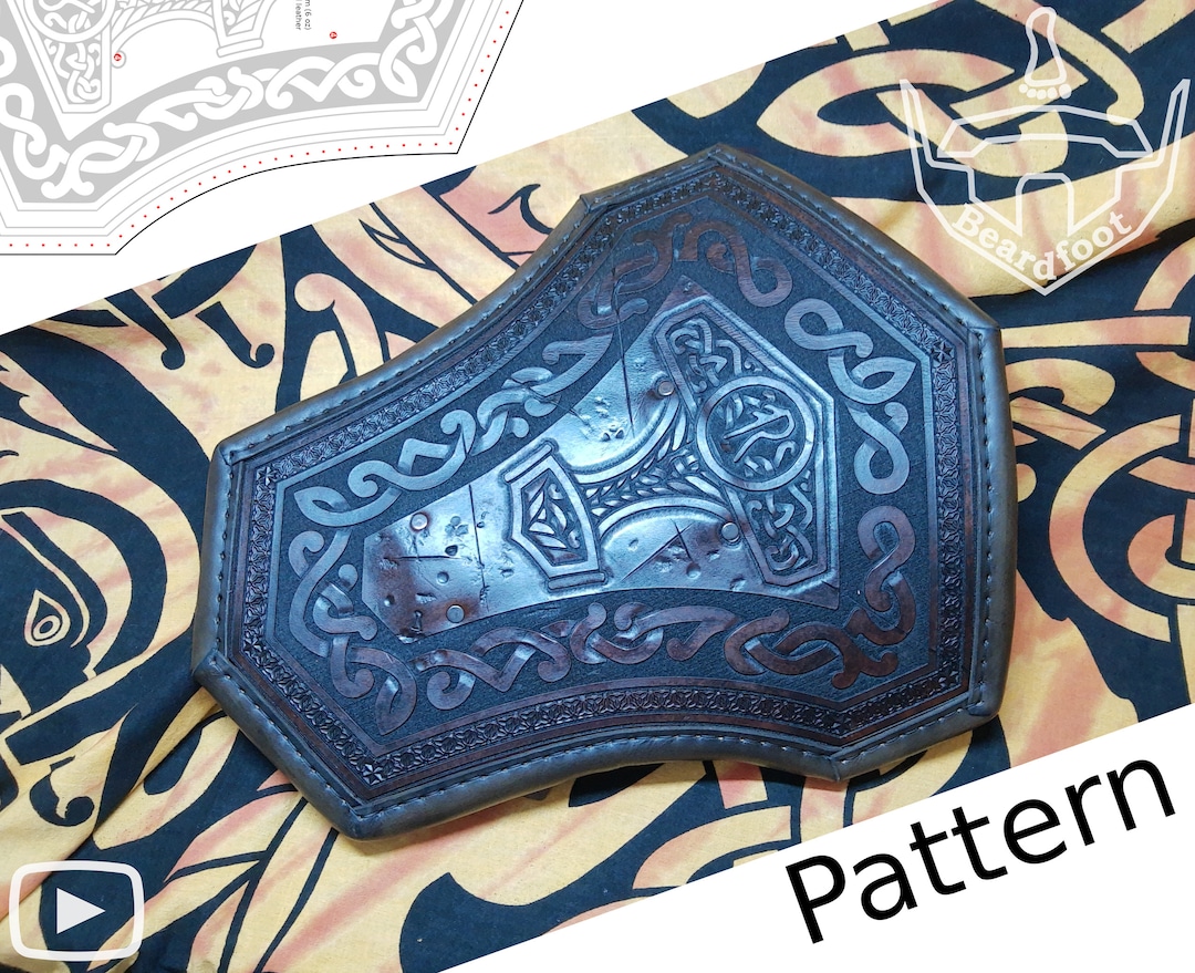 Digital LARP Small Leather Shield PATTERN - Viking Set - Etsy