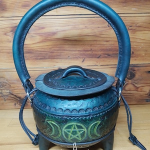Digital Leather Cauldron Bag PATTERN - Witches Gear - Etsy