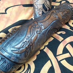 Digital Leather Wolf Bracers PATTERN - Viking Set - Etsy