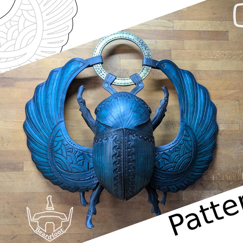Leather Scarab Bag - Etsy