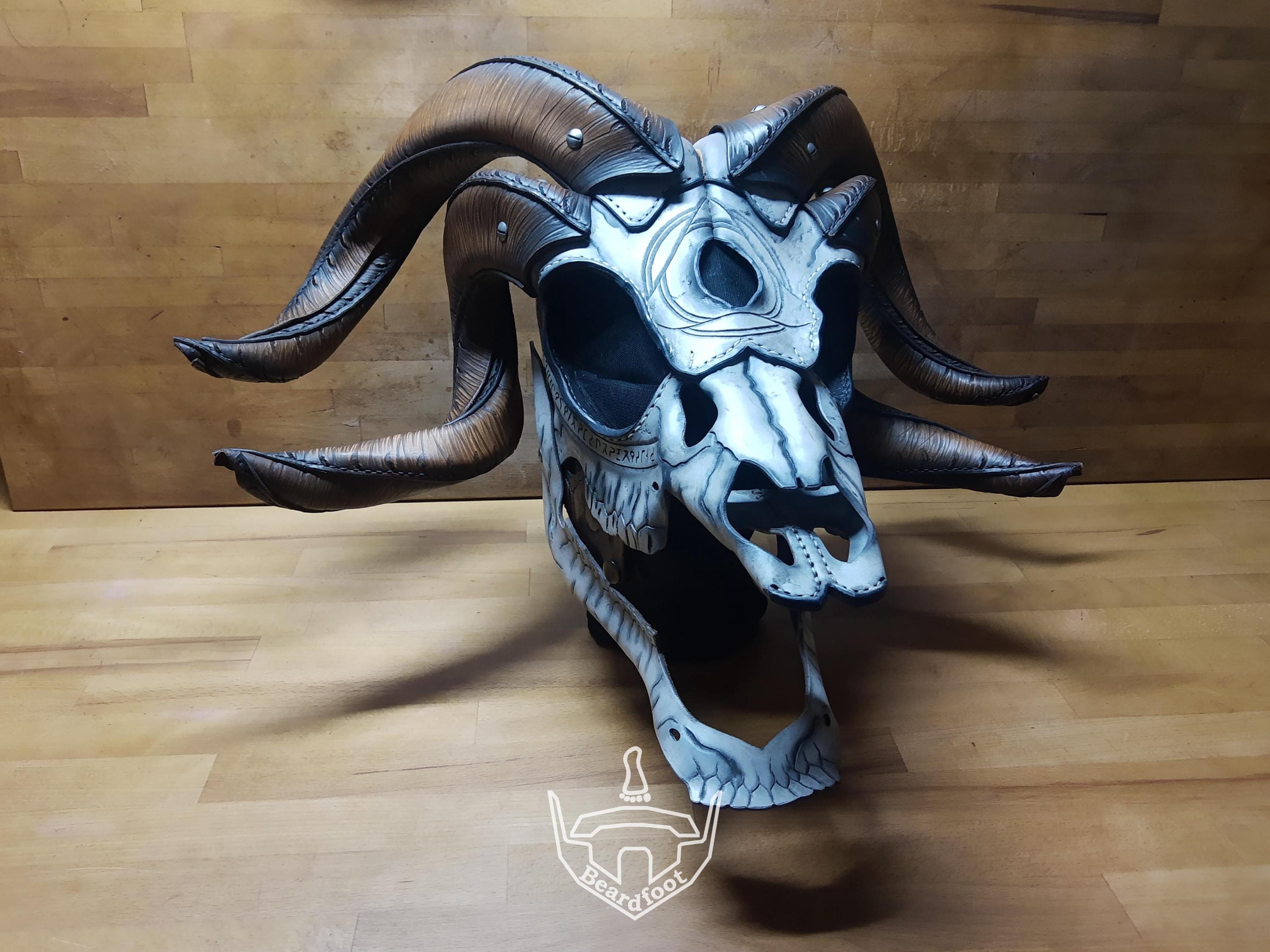Digital LARP Demon Goat Skull Helmet PATTERN - Nature Set - Etsy