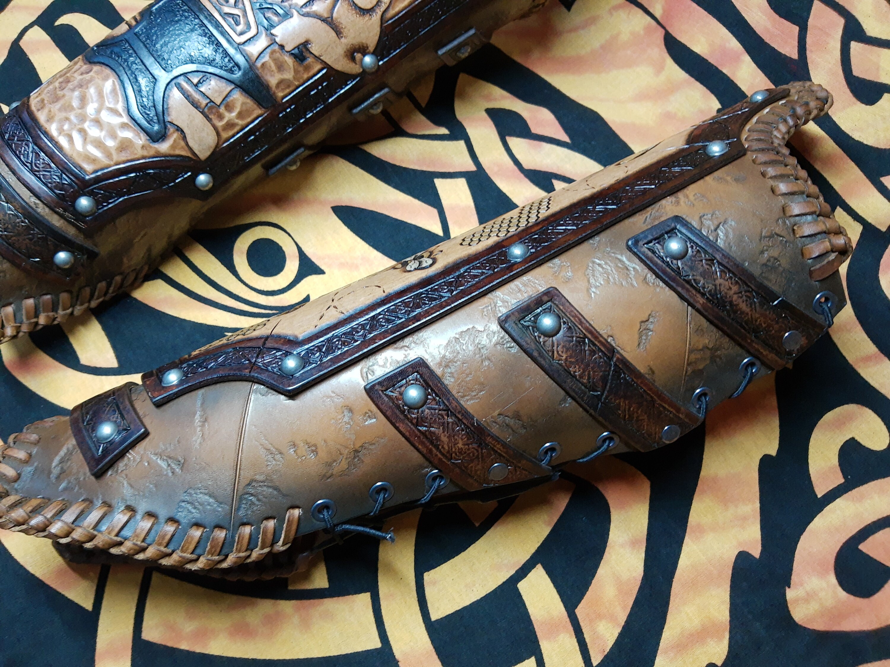 Digital Leather Leg Greaves PATTERN Viking Set - Etsy