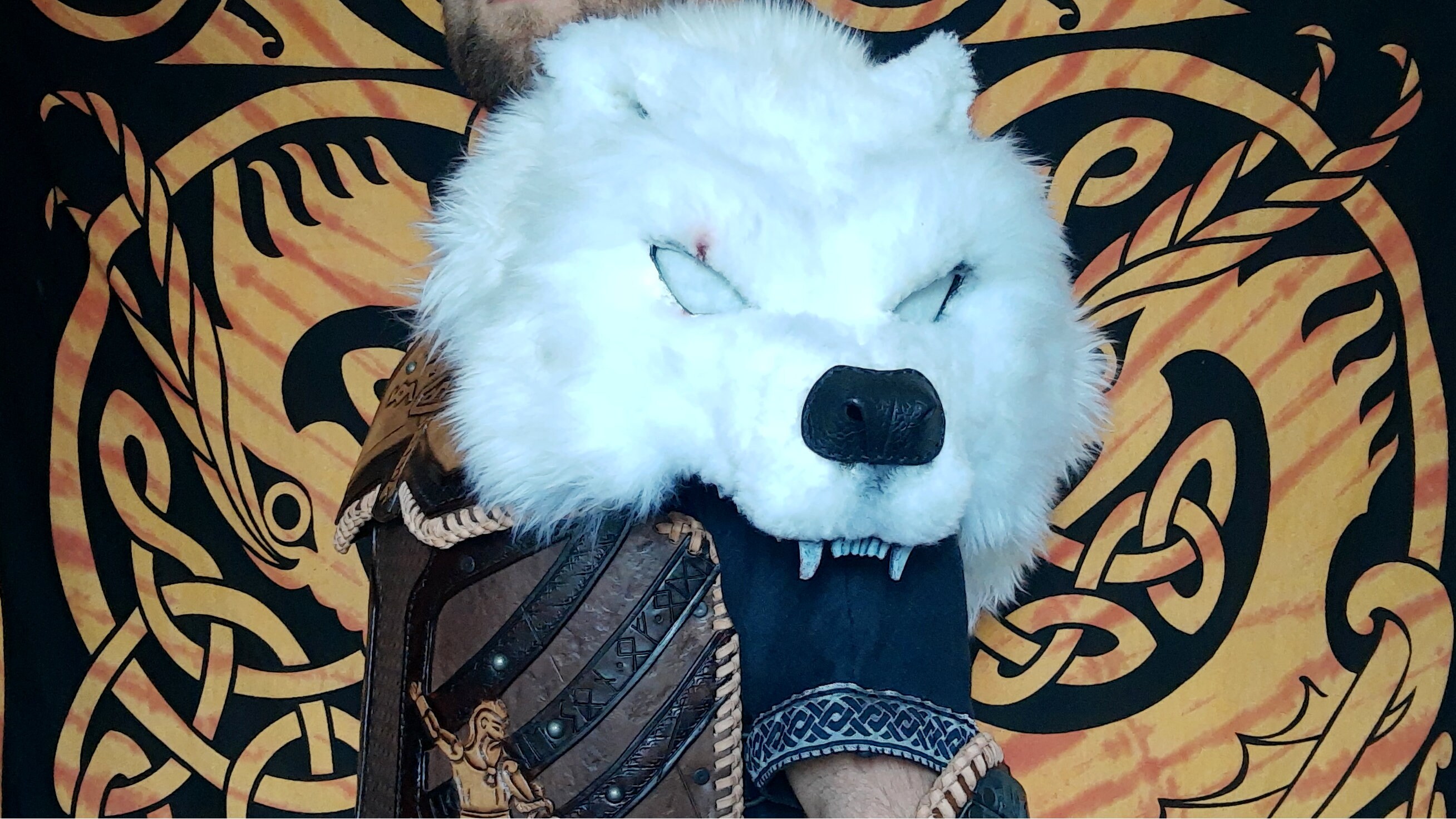 Digital Leather Wolf Head PATTERN Viking Set - Etsy