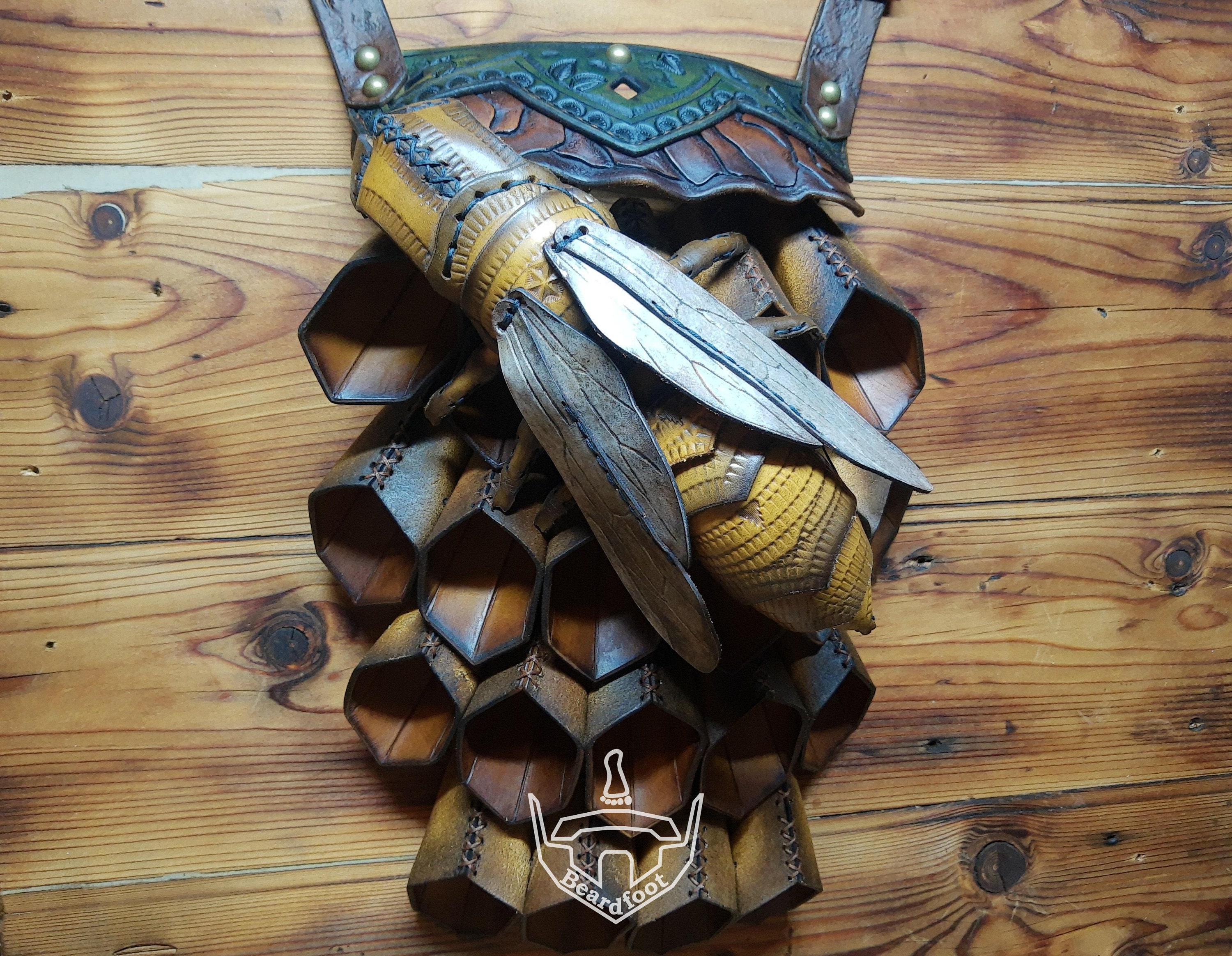 Digital Leather Honeycomb Leg Armor PATTERN - Nature Set - Etsy
