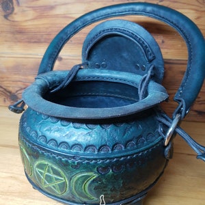Digital Leather Cauldron Bag PATTERN - Witches Gear - Etsy