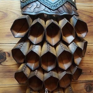 Digital Leather Honeycomb Leg Armor PATTERN - Nature Set - Etsy