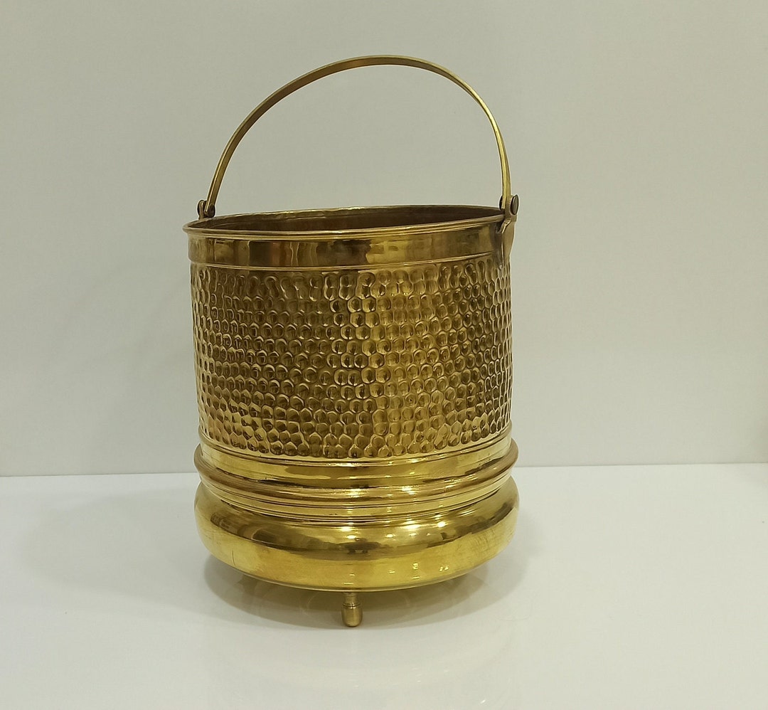 Brass Bucket Pail,vintage Style Bucket Pail,moroccan Hammam Bucket - Etsy
