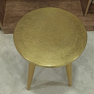 Moroccan Brass Side Table - Etsy