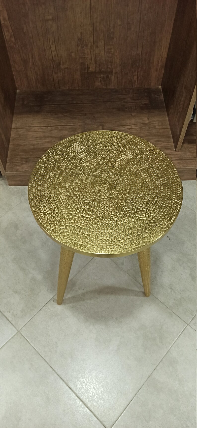 Moroccan Brass Side Table - Etsy