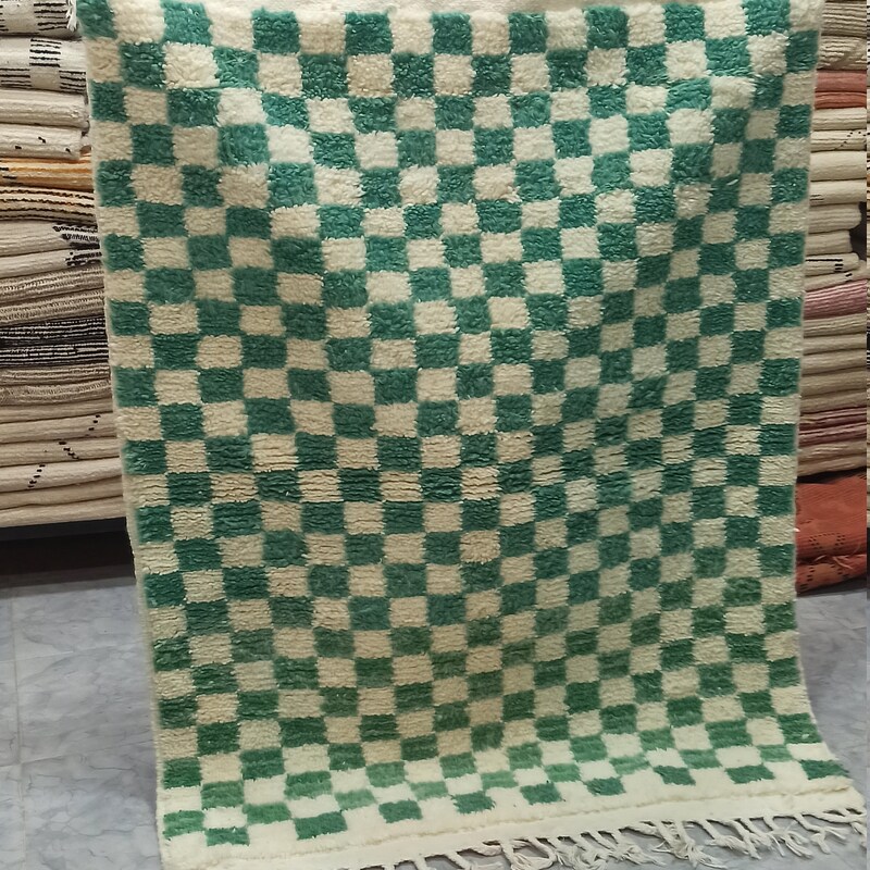 Moroccan Checkered Rug - Etsy