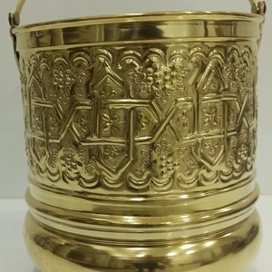 Brass Bucket Pail,vintage Style Bucket Pail,moroccan Hammam Bucket ...