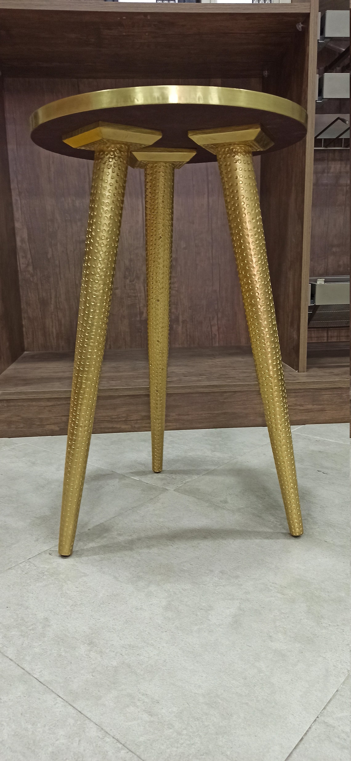 Moroccan Brass Side Table - Etsy