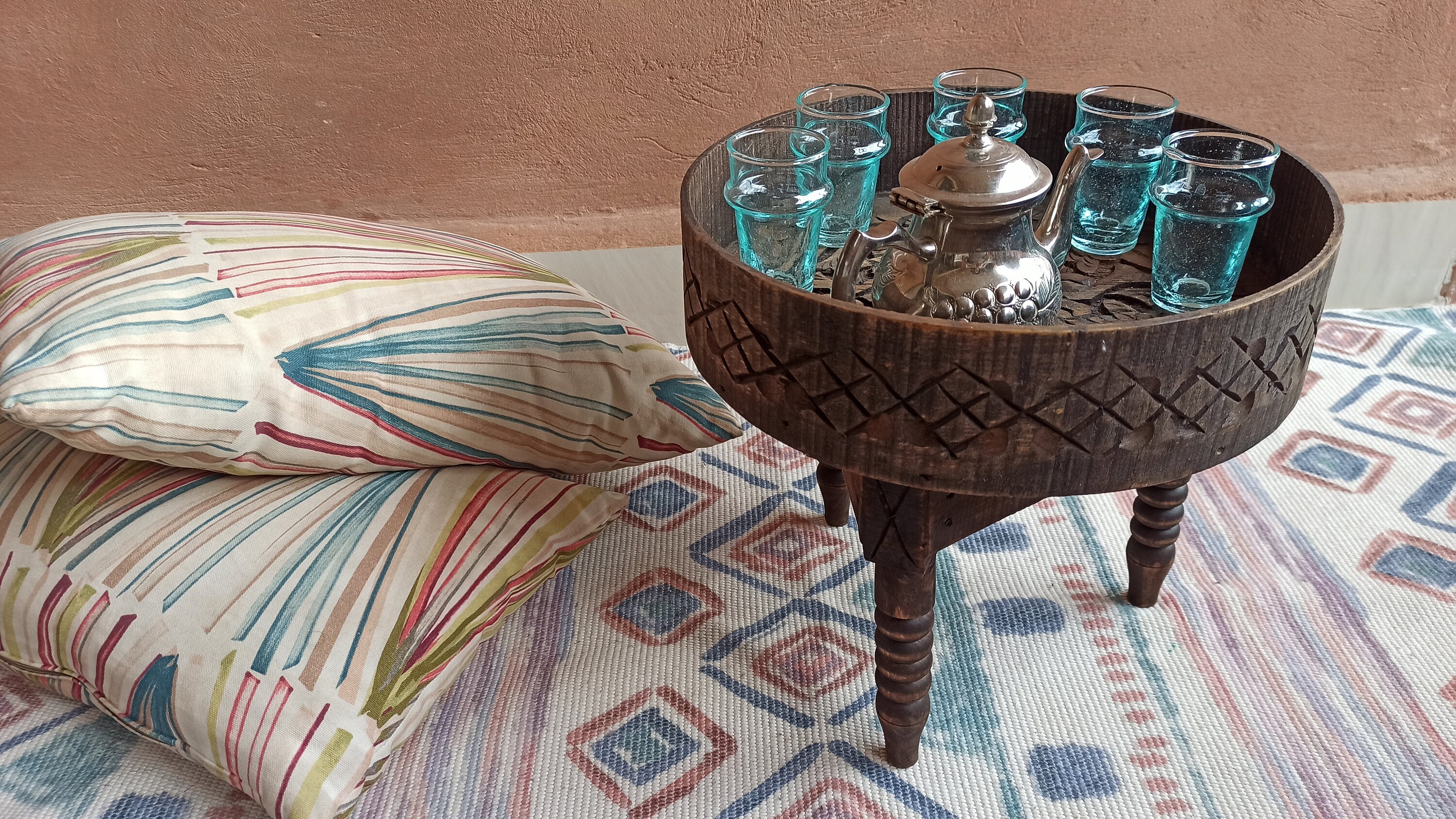 Moroccan Tea TableHandmade Moroccan TableBoho Table Vintage | Etsy