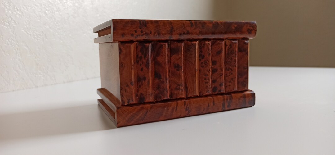 Thuya Wood Puzzle Secret Box,moroccan Handmade Jewelry Storage Magic ...
