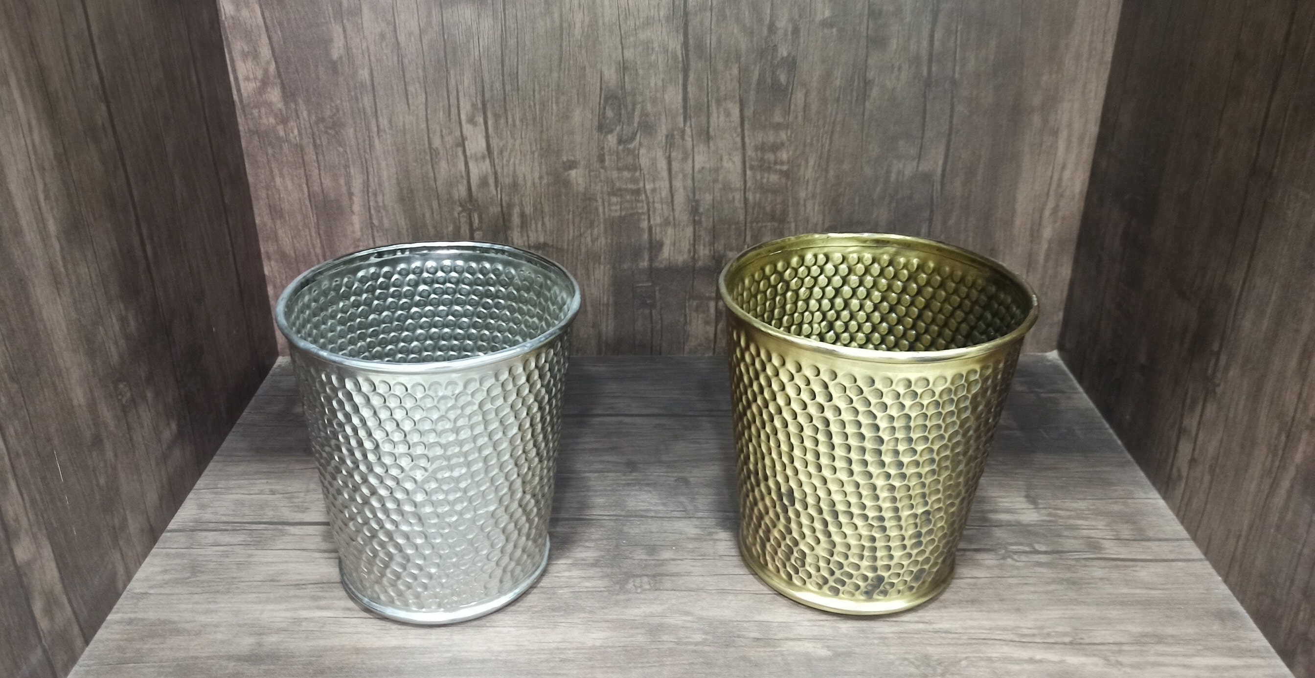 Bathroom Trash Canbrass Waste Bin Moroccan Handmade Brass | Etsy