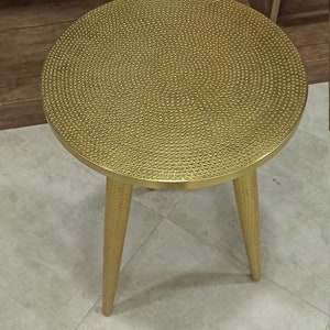 Moroccan Brass Side Table - Etsy