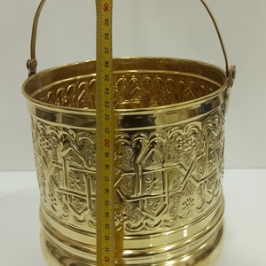 Brass Bucket Pail,vintage Style Bucket Pail,moroccan Hammam Bucket ...