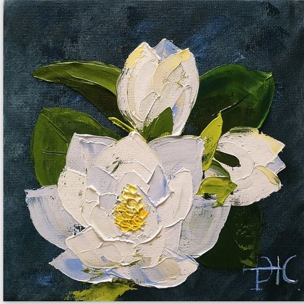 Magnolia Painting - Etsy