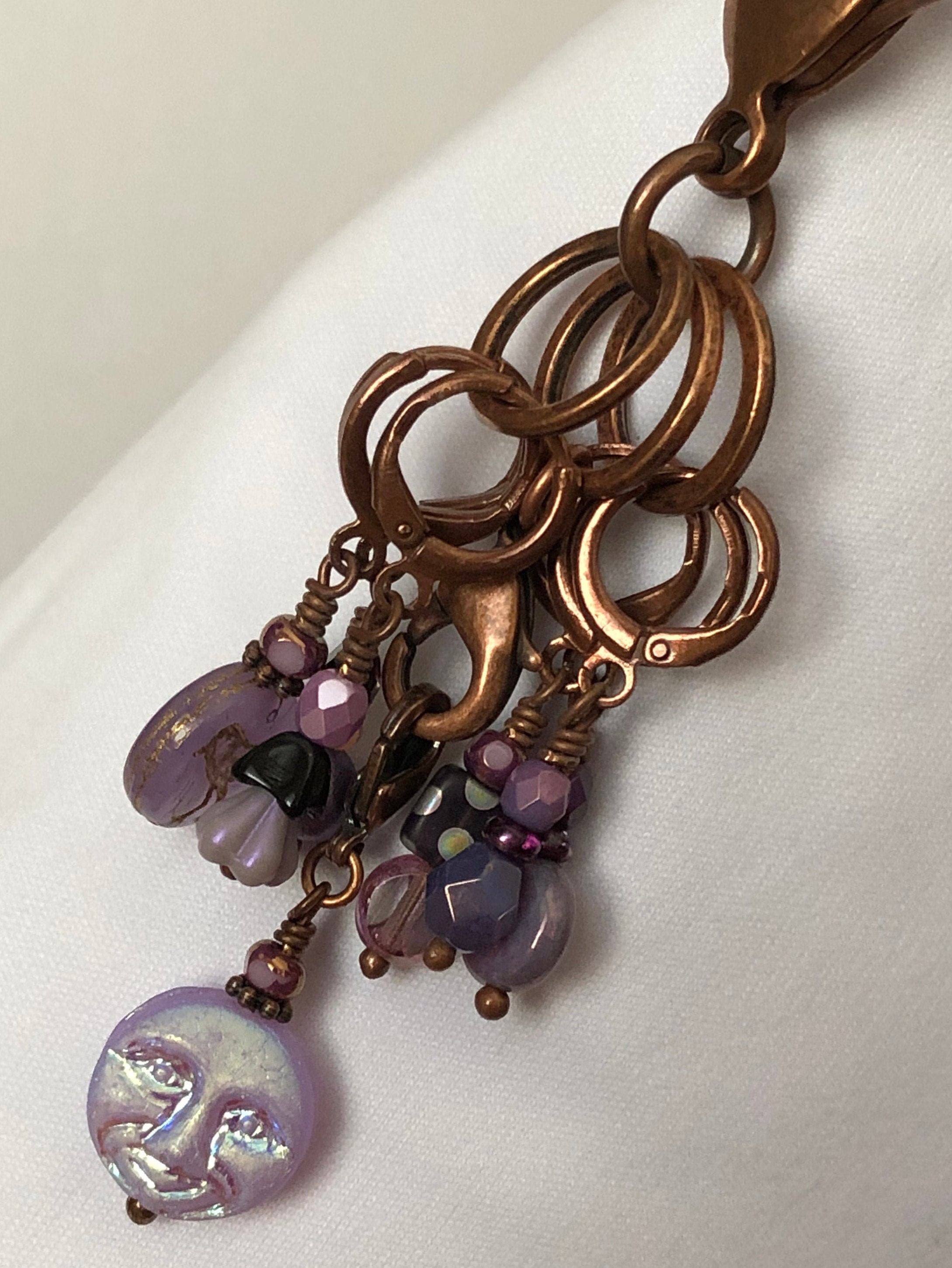 Tether a Stitch Marker and Charm Holder | Etsy
