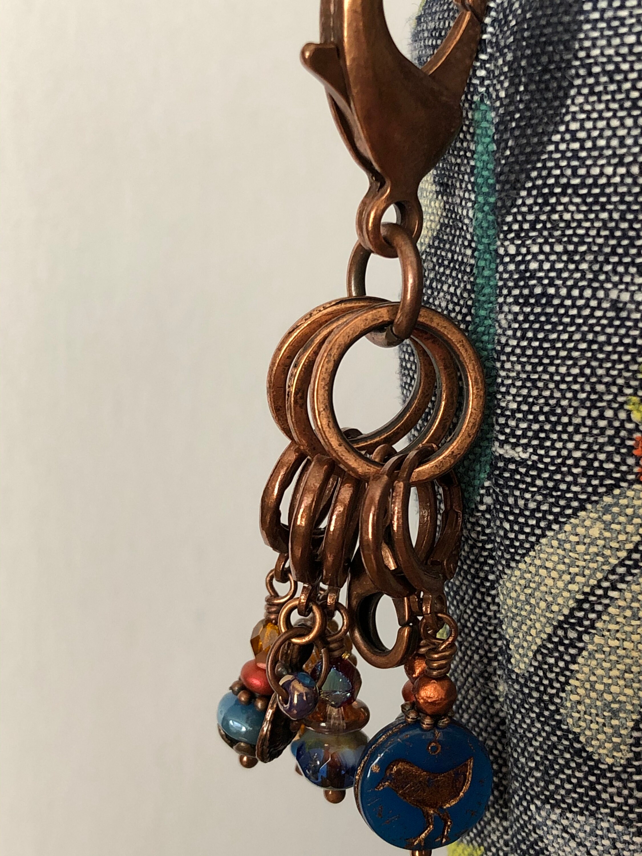 Tether a Stitch Marker and Charm Holder | Etsy