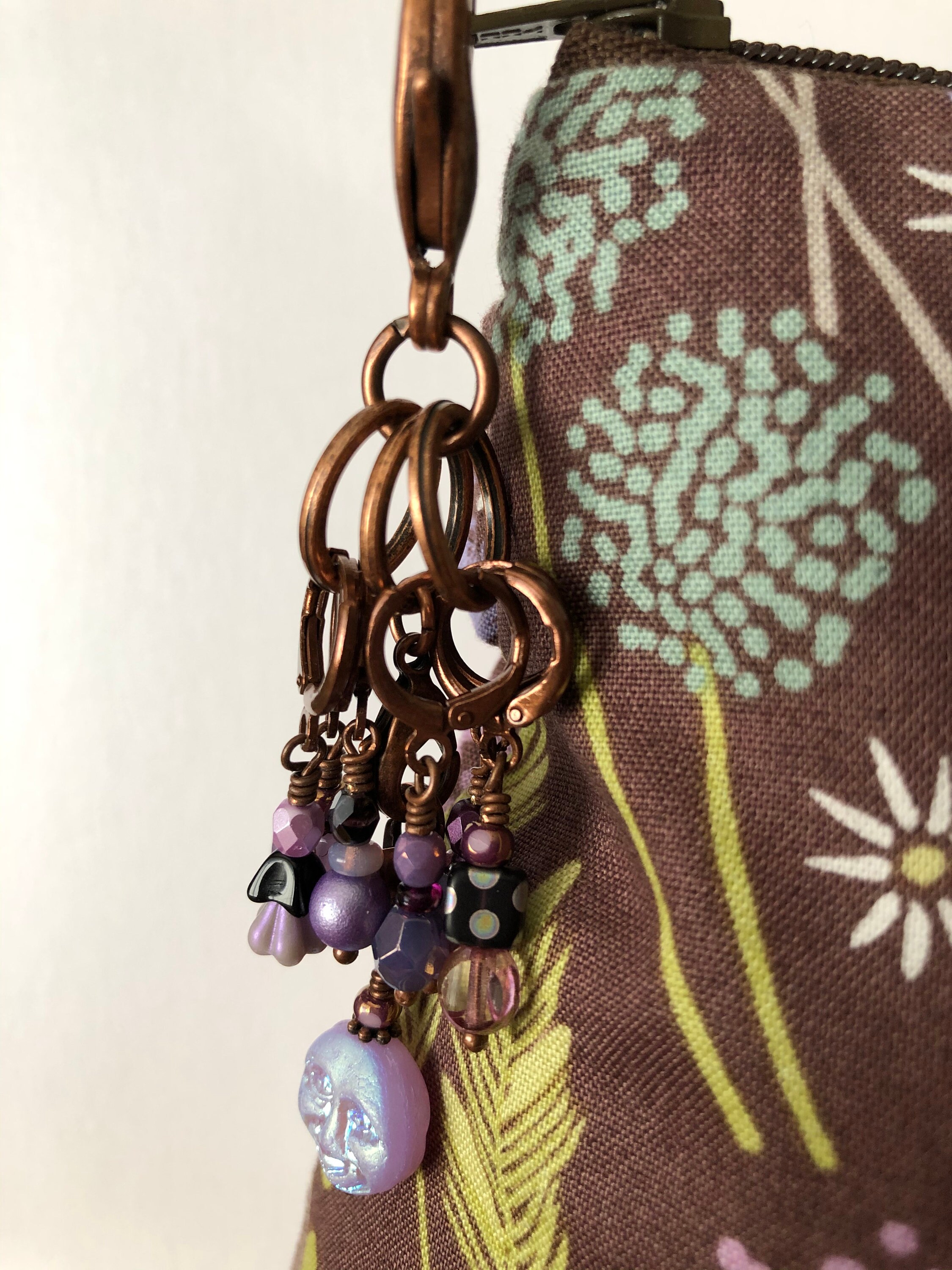 Tether a Stitch Marker and Charm Holder | Etsy