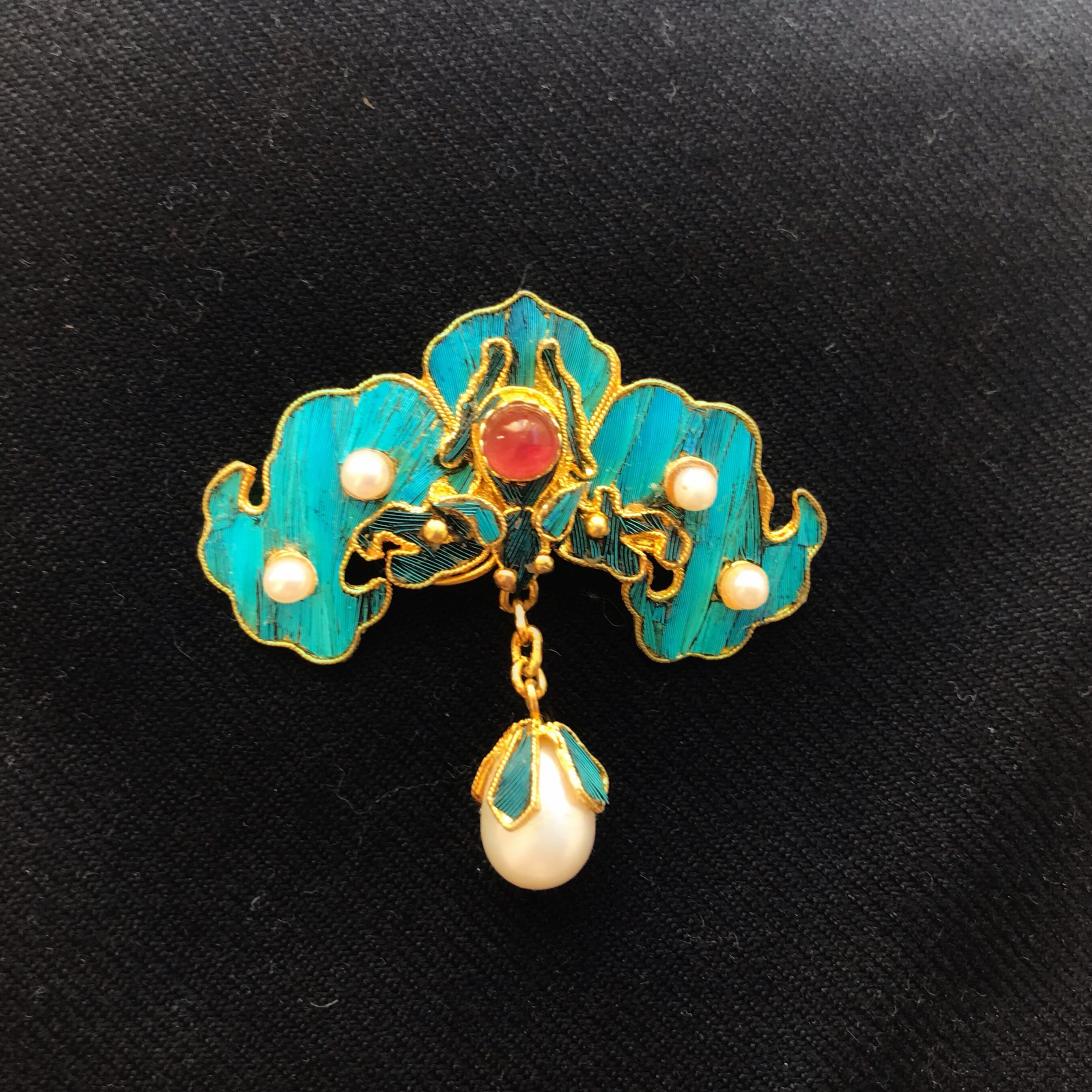 Traditional Chinese Gold Plated Silver Filigree Tourmaline and | Etsy