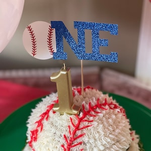 First Birthday Baseball Cake Topper: Rookie Year Party - Etsy
