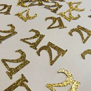 21 Confetti, 21st Birthday Decorations, Table Decor, Confetti, Glitter ...