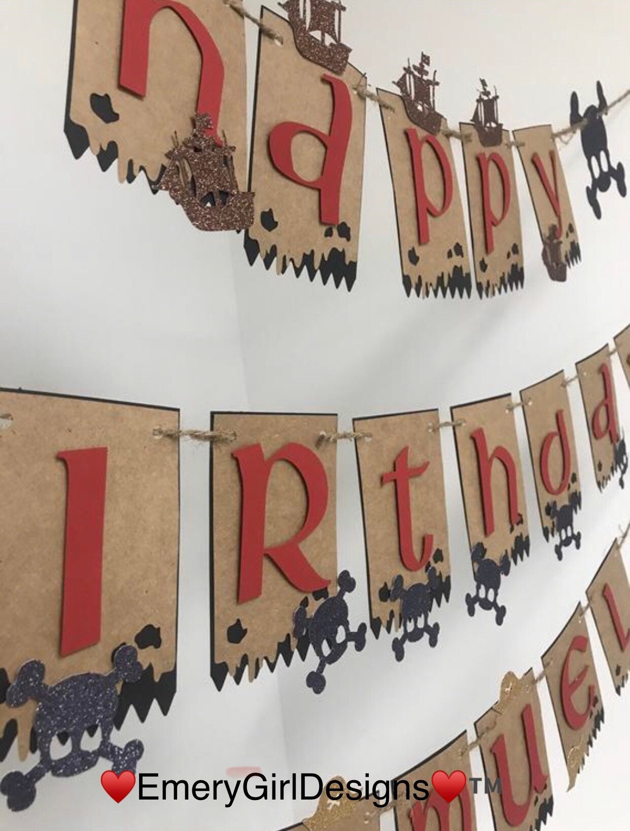 Pirate Themed Banner Pirate Birthday Theme Boy Birthday - Etsy