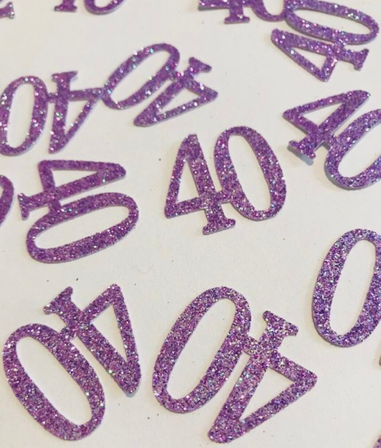 40th Birthday Confetti 40 Birthday Number Confetti 40th - Etsy
