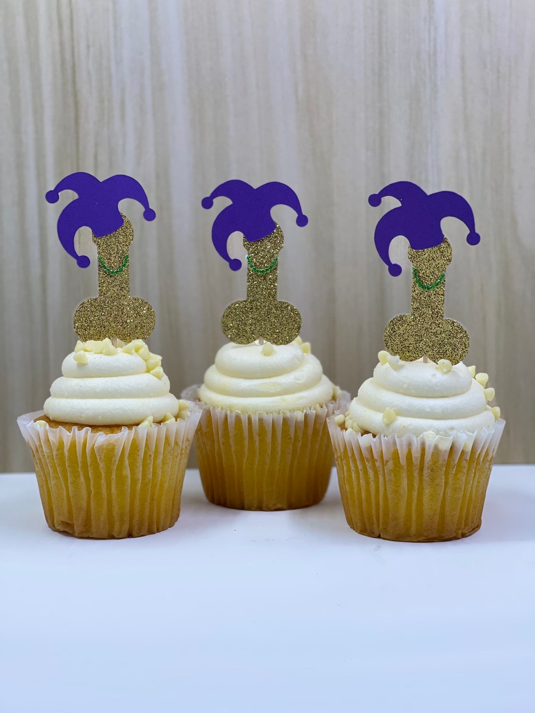 NOLA bachelorette Cupcake Toppers, bachelorette party decor, Jester ...