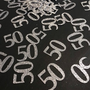 50th Birthday Confetti,half Century, Confetti,table Decoration,birthday ...