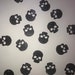 Skull Confetti, Halloween Decorations, Skeleton, Scary Decor, Black ...