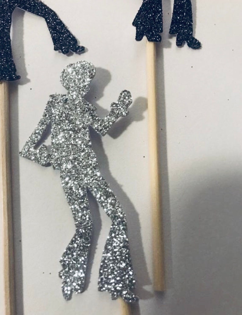 Disco Party Cupcake Toppers Disco Dancers 70s Party Music - Etsy