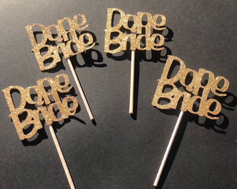 Dope Bride Cupcake Toppers Bachelorette Party Decorations - Etsy