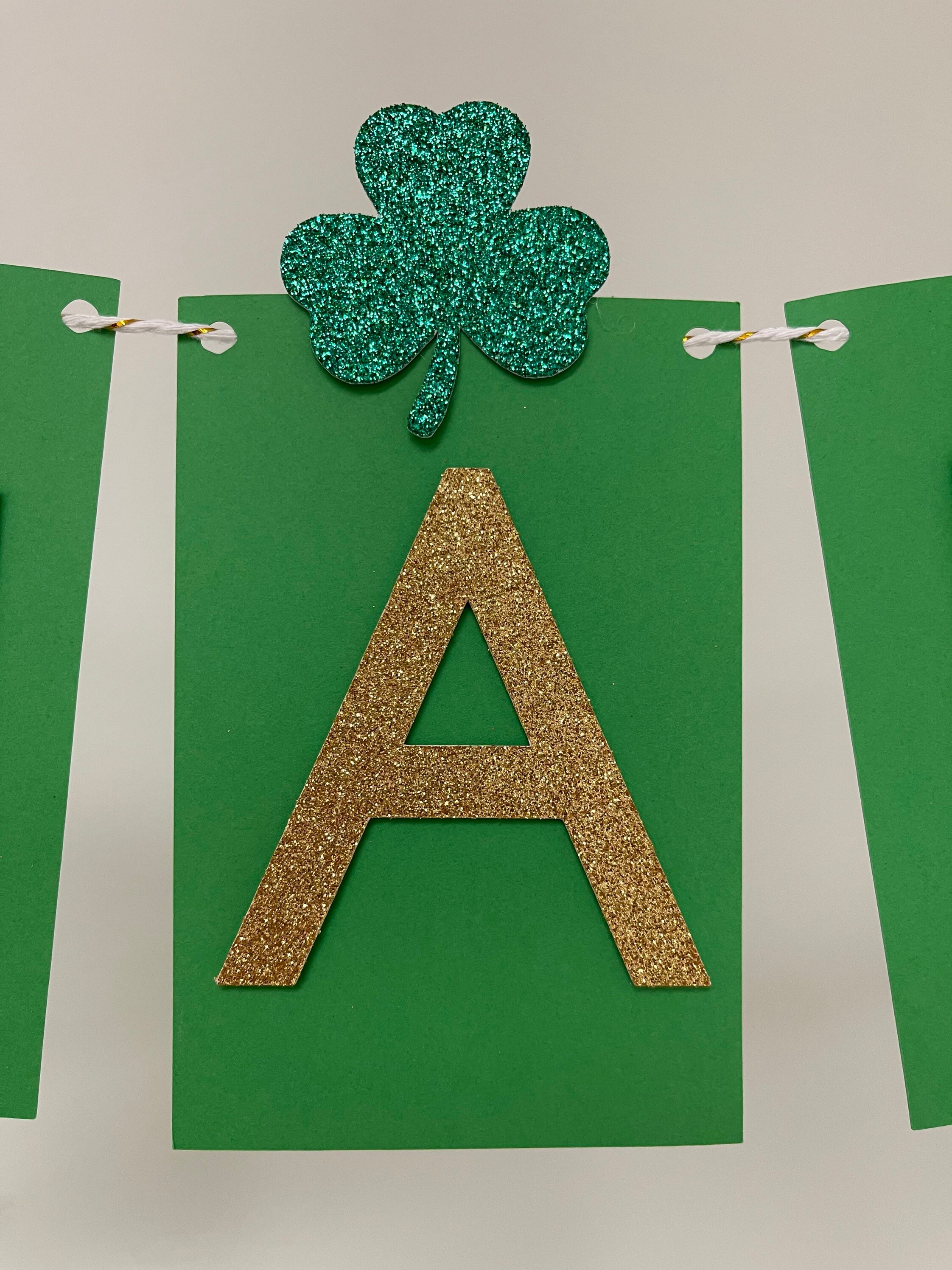 St Patricks Day Banner St Pattys Day Shamrock Decorations - Etsy