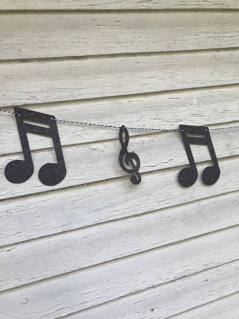 Music Note Garland, Rock and Roll Birthday - Etsy