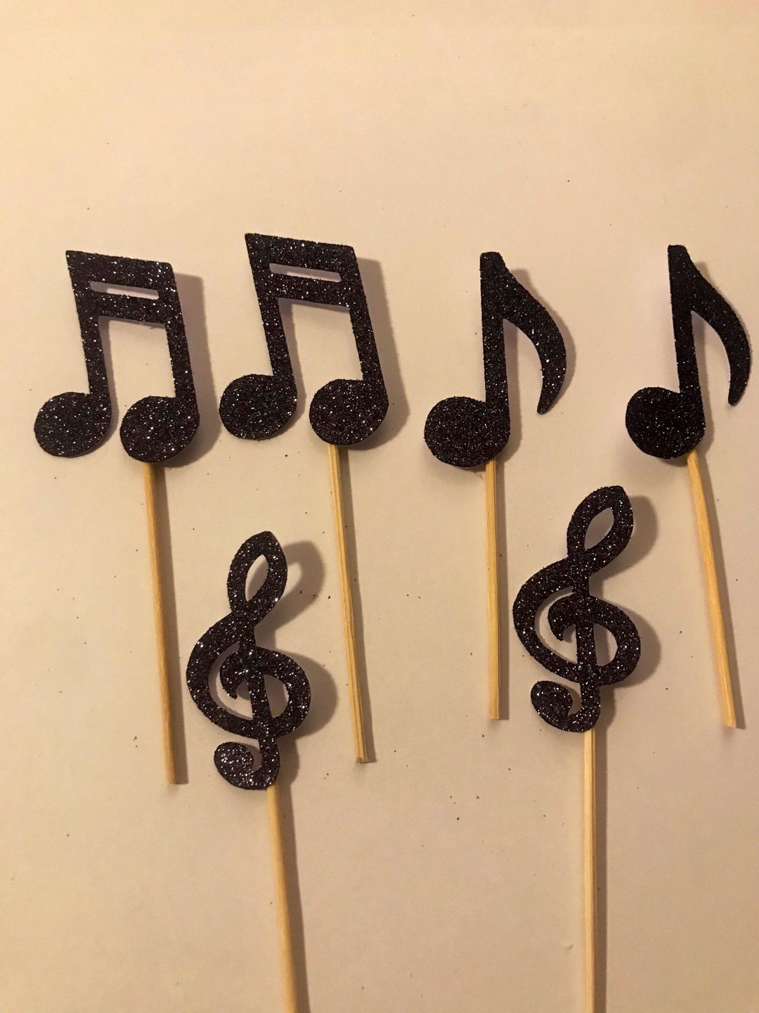 Music Note Cupcake Toppers, Nashville Music Decorations, Austin ...