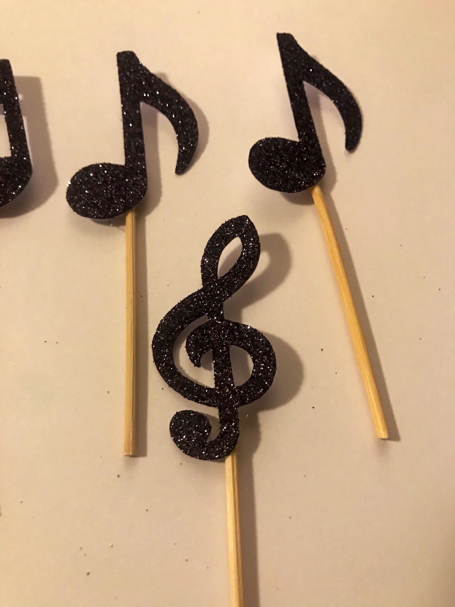 Music Note Cupcake Toppers Nashville Music Decorations - Etsy