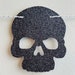 Skull Confetti, Halloween Decorations, Skeleton, Scary Decor, Black ...