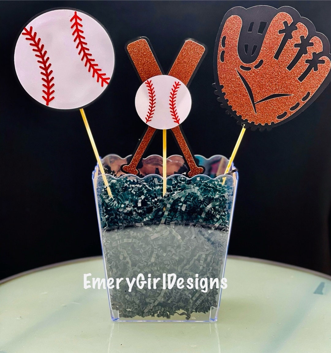 Rookie Year First Birthday Party, Cake and Cupcake Toppers, First ...