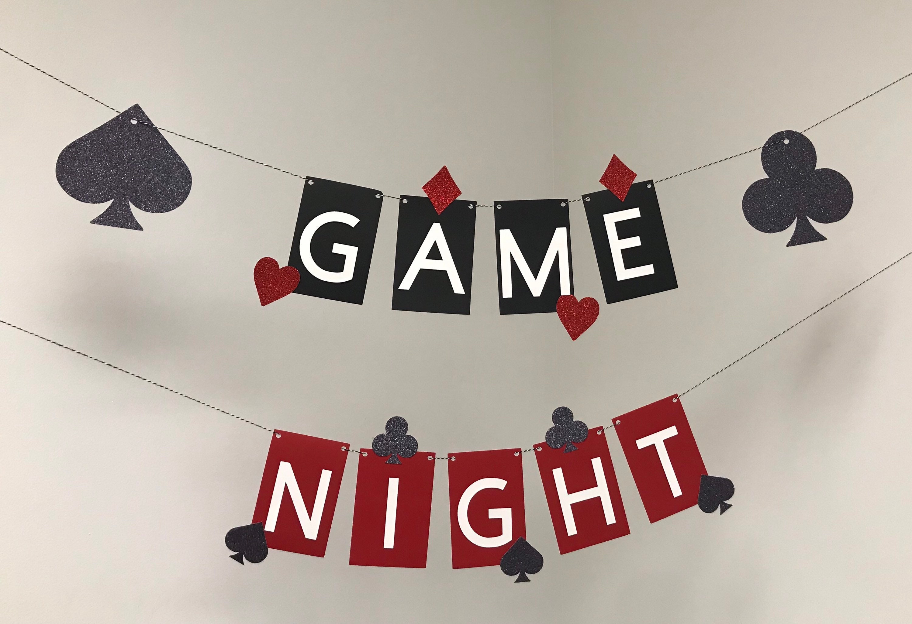 Poker Night Banner Vegas Theme Las Vegas Party Decor Casino - Etsy
