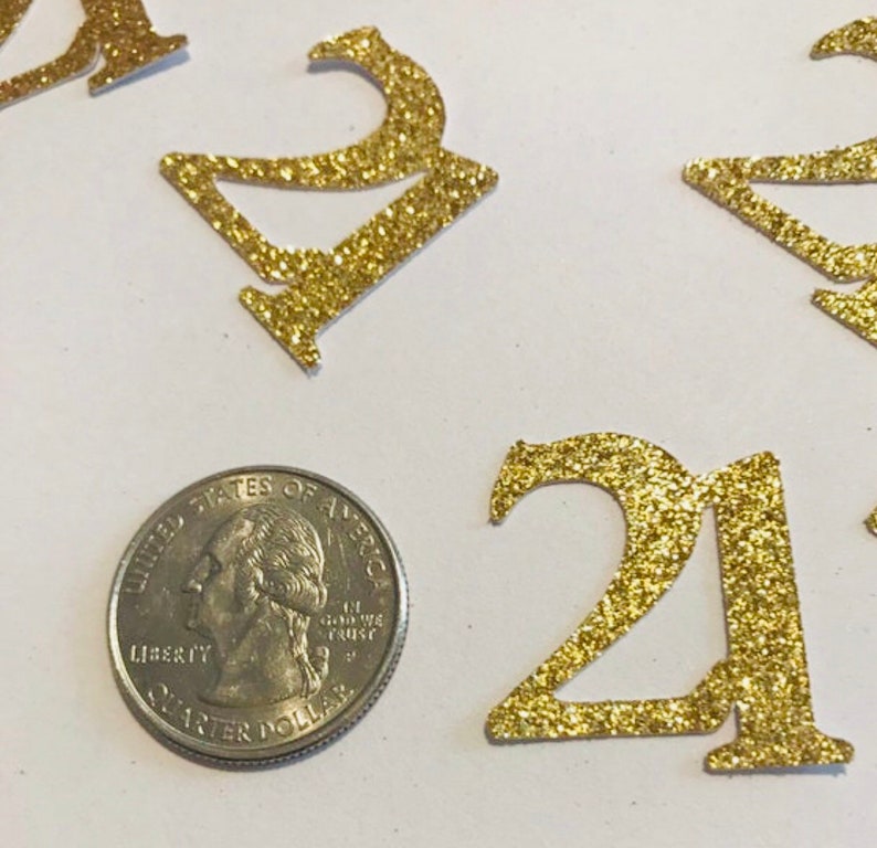 21 Confetti 21st Birthday Decorations Table Decor Confetti - Etsy